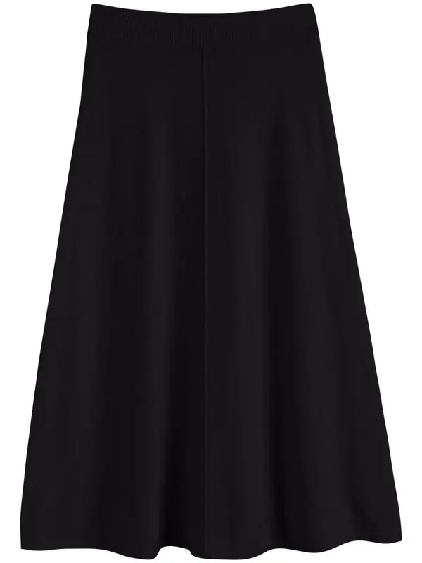 Chinti & Parker High-waisted Midi Skirt - Black
