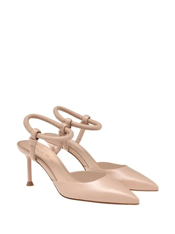 GIANVITO ROSSI 70mm Juno D'orsay Pumps - Neutrals