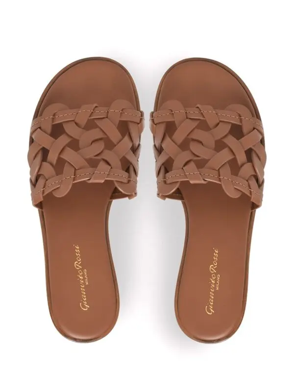 GIANVITO ROSSI Amalfi Slides - Brown