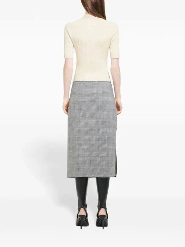 COURREGES Solar Ribbed Sweater - White