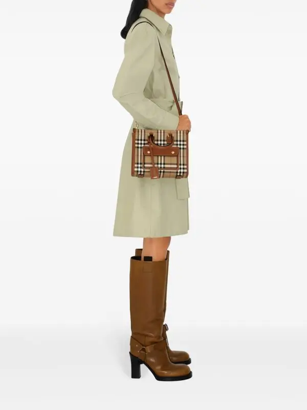Burberry Mini Freya Tote Bag - Neutrals