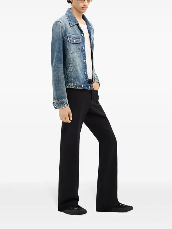COURREGES Logo-patch Denim Jacket - Blue