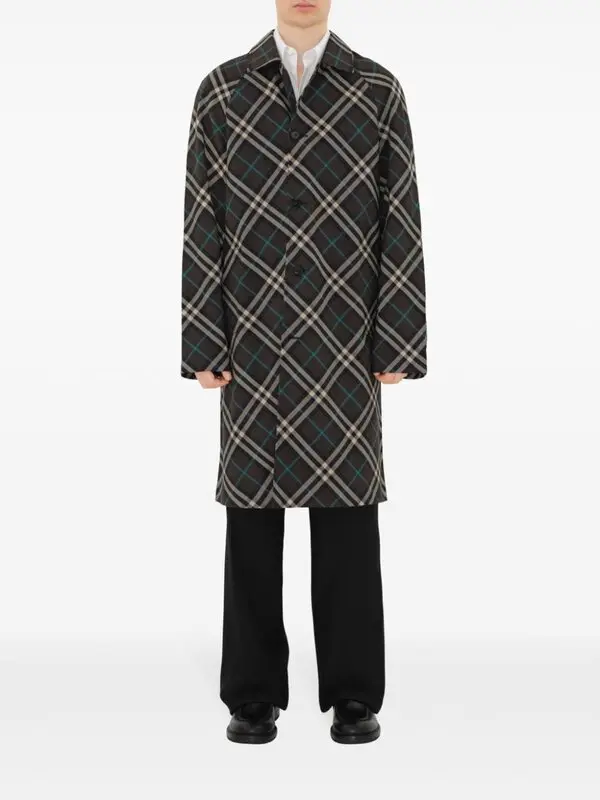 Burberry Mid-length Check Trench Coat