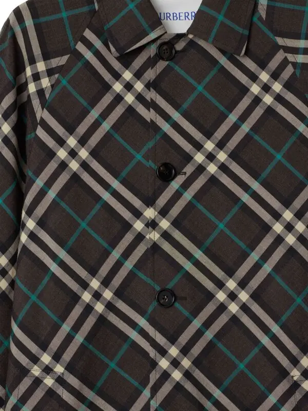 Burberry Mid-length Check Trench Coat