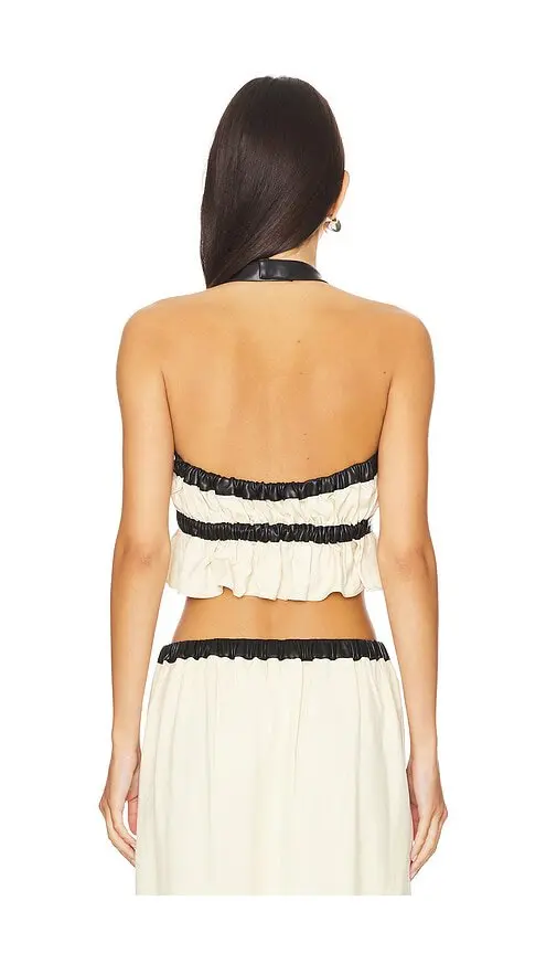 WeWoreWhat Criss Cross Halter Top