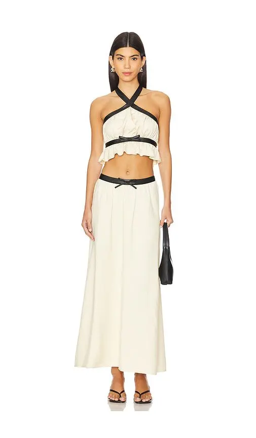 WeWoreWhat Criss Cross Halter Top