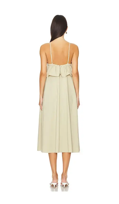 bustier tulle midi dress Midi Ruched Bustier Cascading Ruffle Hem Tulle Party Tube Dress Pink / L