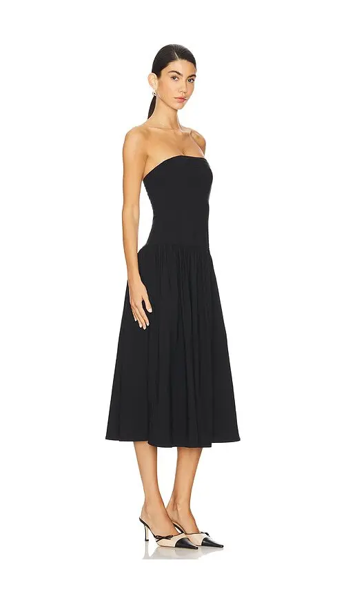 WeWoreWhat Strapless Corset Midi Dress
