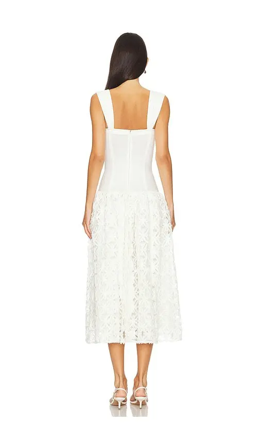 Corset Lace Skirt Midi Dress