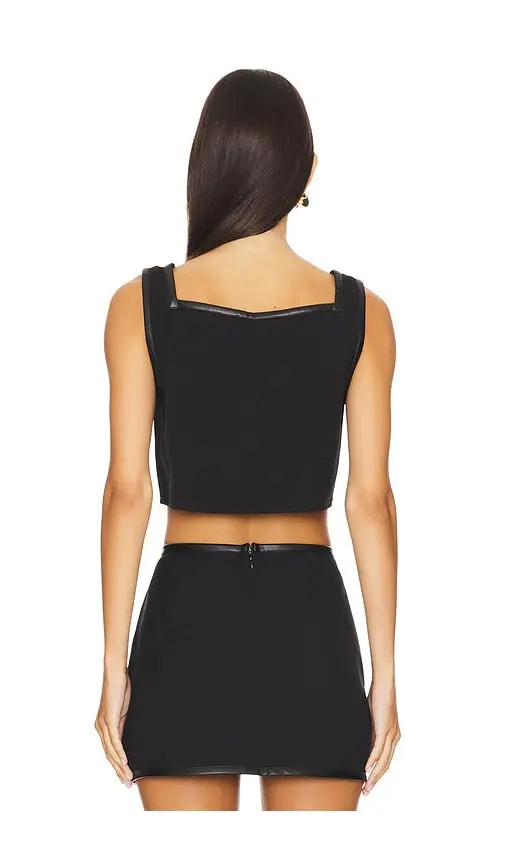 WeWoreWhat Cropped Square Neck Top