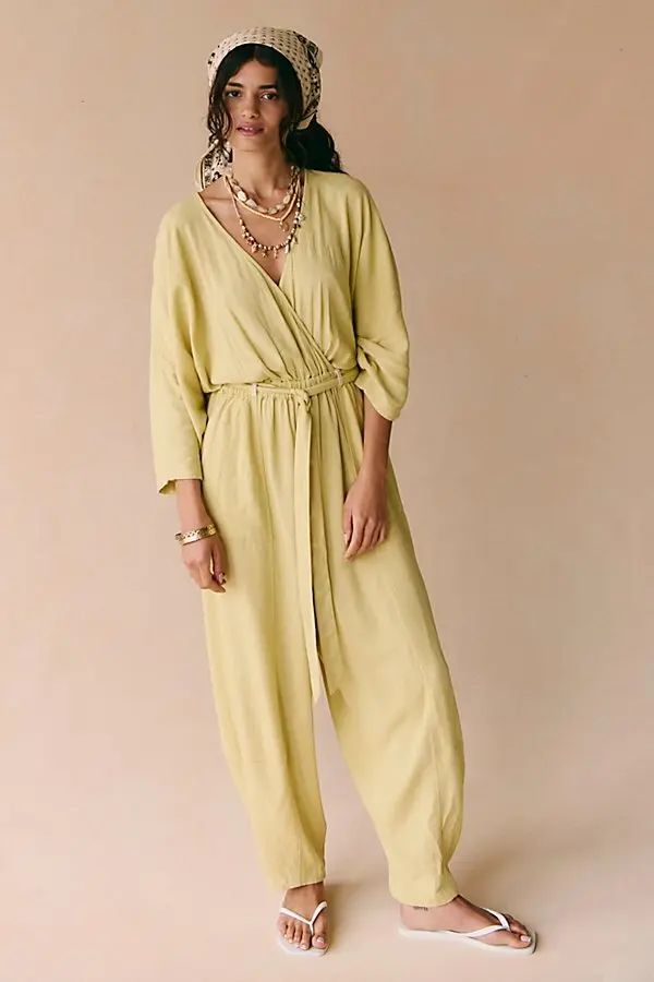 Free People Khai One-piece - Lemongrass