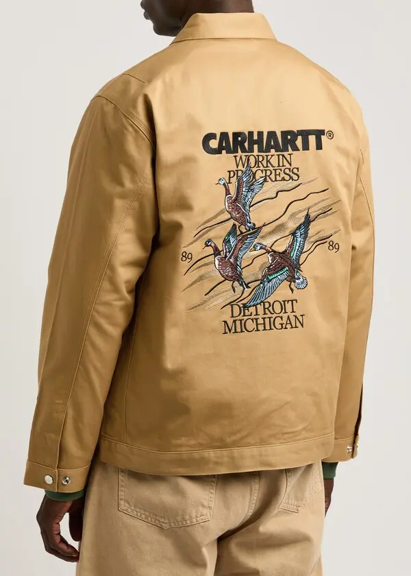 Carhartt Work In Progress Ducks Embroidered Cotton Jacket - Sand