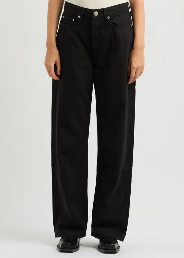 Rag & Bone Logan Wide-leg Jeans - Black