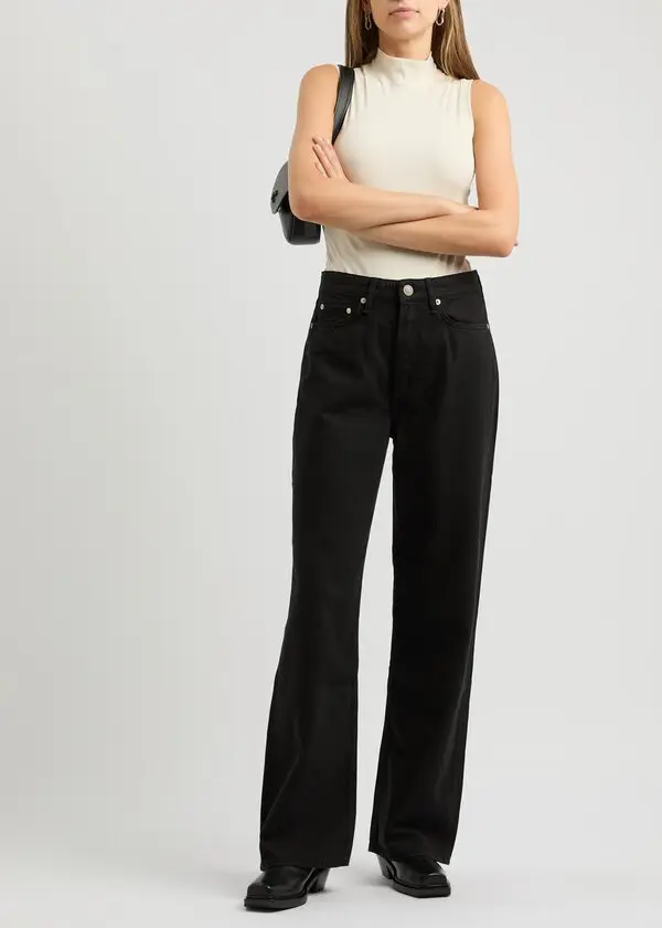 Rag & Bone Logan Wide-leg Jeans - Black