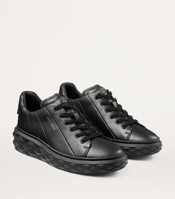 JIMMY CHOO Diamond Light Maxi Leather Sneakers