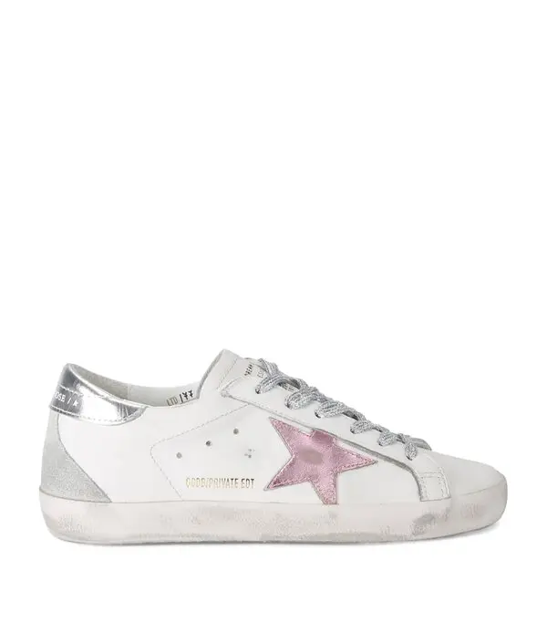 GOLDEN GOOSE Super-star Leather Sneakers - White