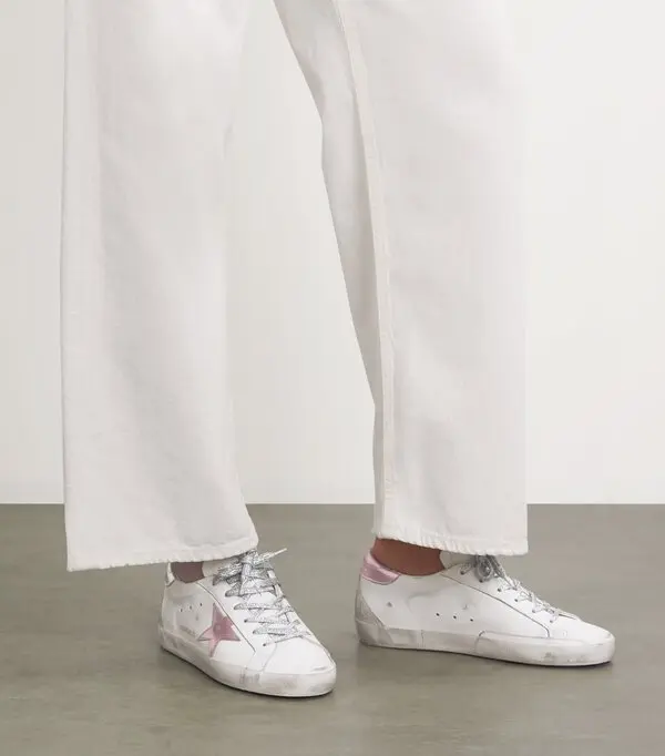GOLDEN GOOSE Super-star Leather Sneakers - White
