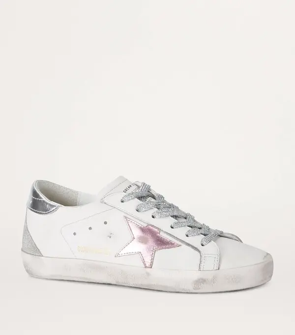 GOLDEN GOOSE Super-star Leather Sneakers - White