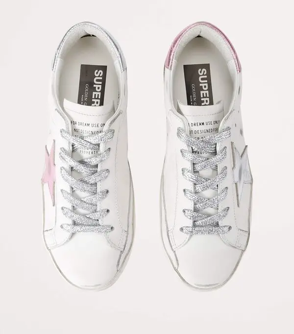 GOLDEN GOOSE Super-star Leather Sneakers - White