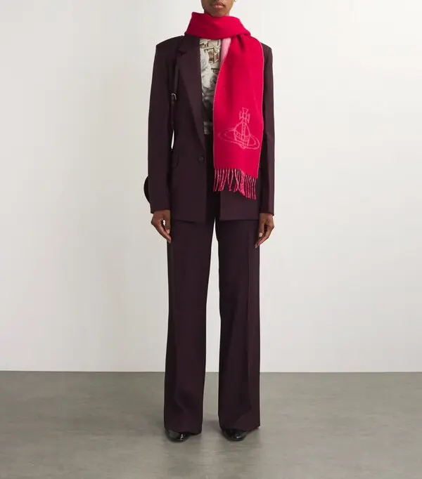 VIVIENNE WESTWOOD Wool Orb Scarf