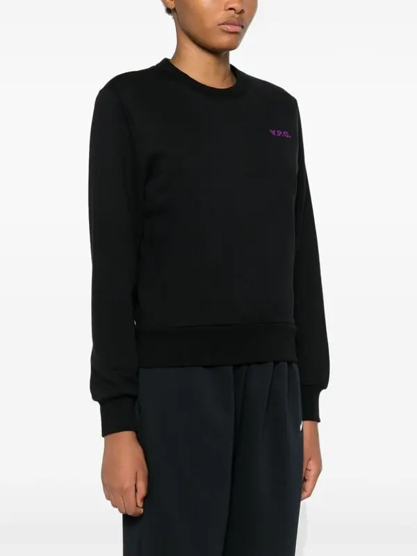 A.p.c. Flocked-logo Sweatshirt