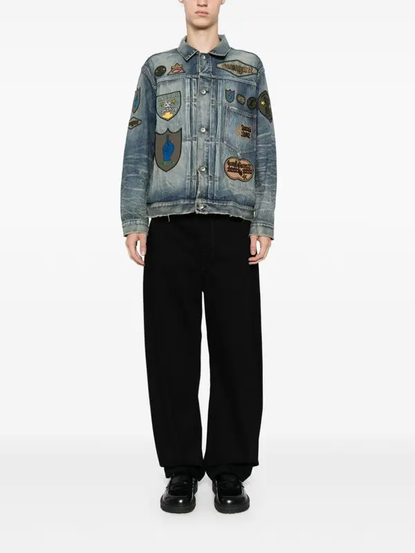 Sacai Patch-embellished Denim Jacket