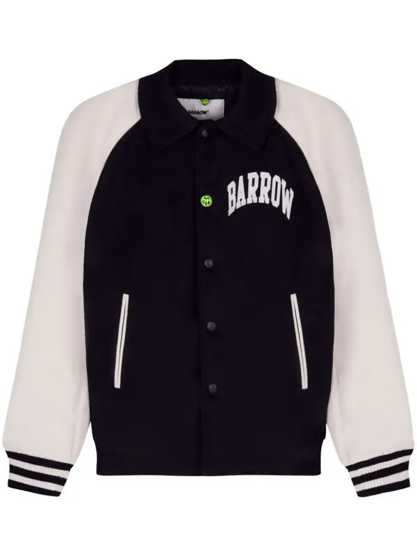 BARROW Logo-print Varsity Jacket