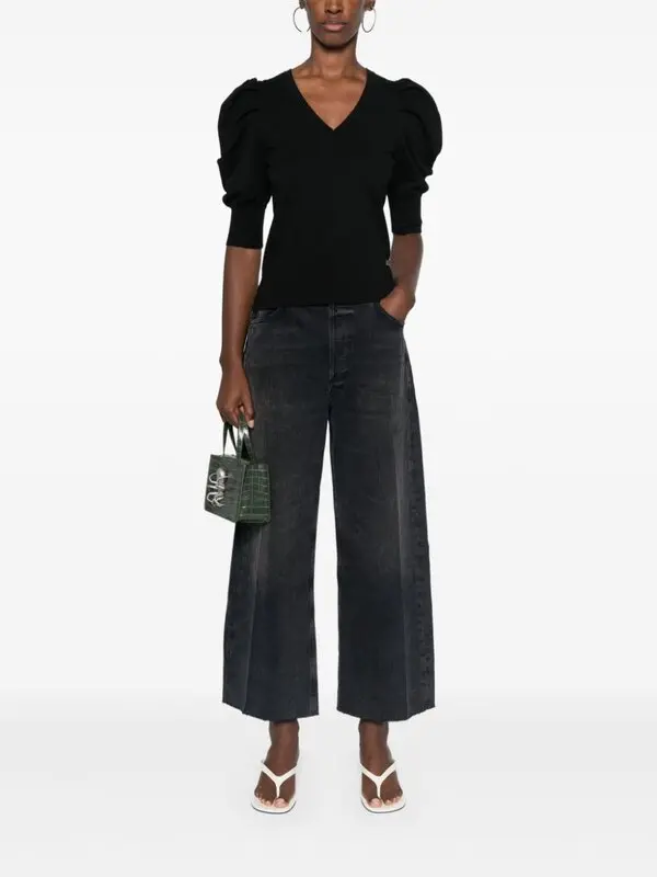 Citizens Of Humanity Ayla Cropped Jeans - Black