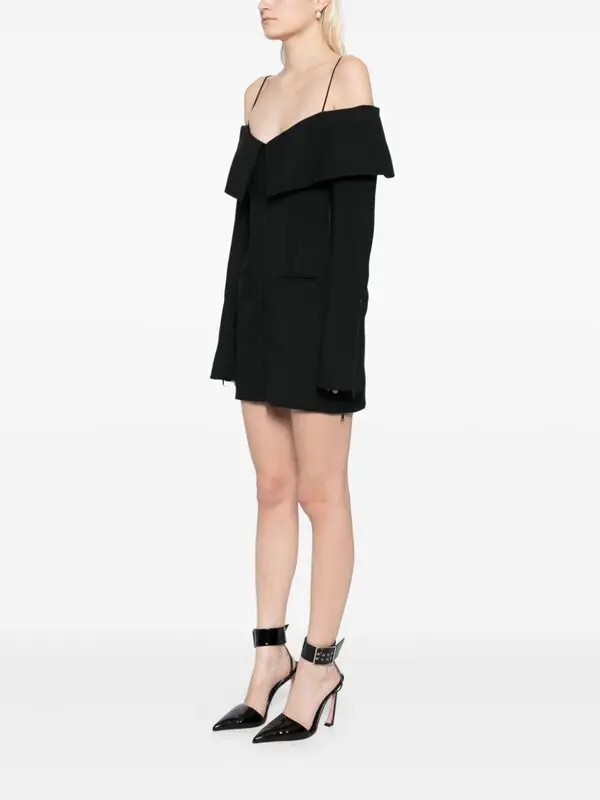 David Koma Layered-shoulder Mini Dress