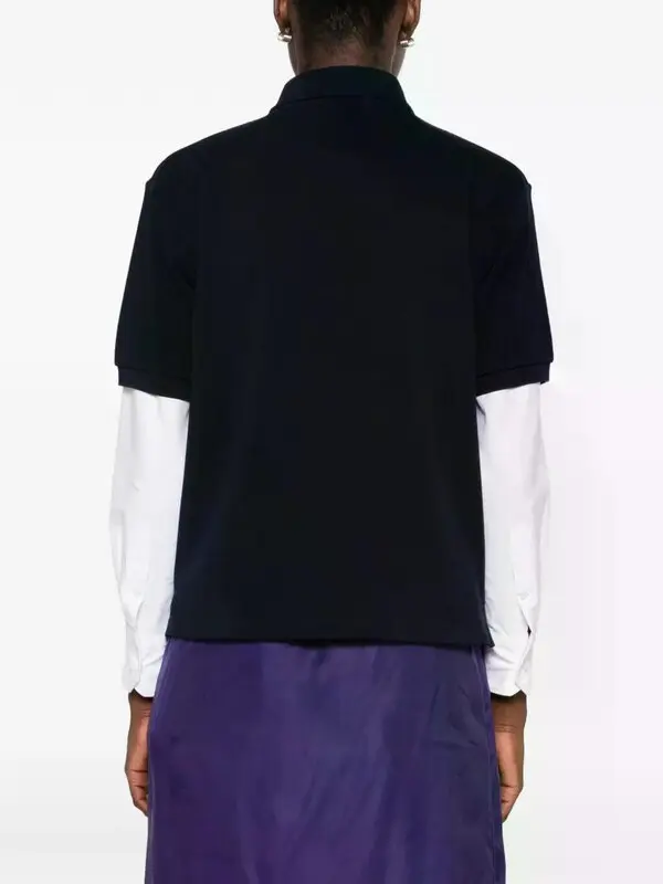 Miu Miu Cotton Piqué Polo Shirt - Blue