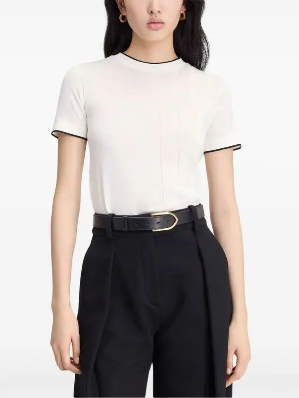 Jacquemus Le T-shirt Tricot Top - White