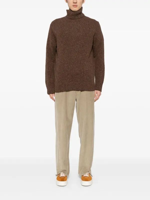 Universal Works Roll Neck Tweed Jumper