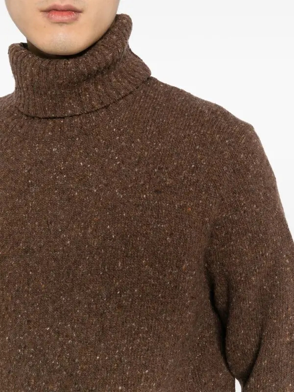 Universal Works Roll Neck Tweed Jumper