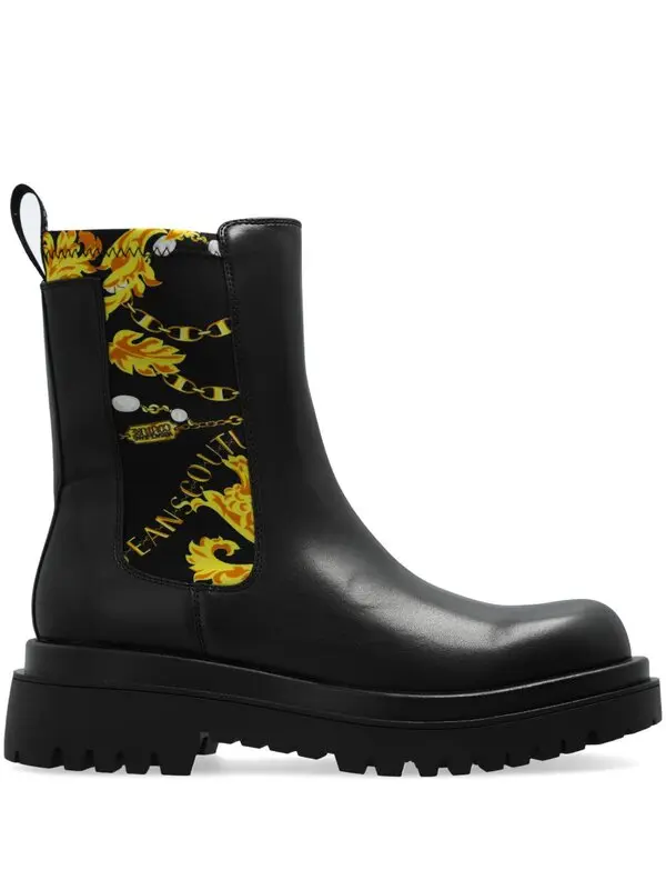 Versace Chain Couture-print Boots