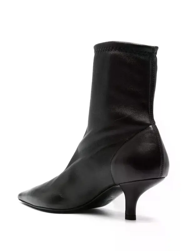 TOTEME 55mm Heeled Sock Boots - Black
