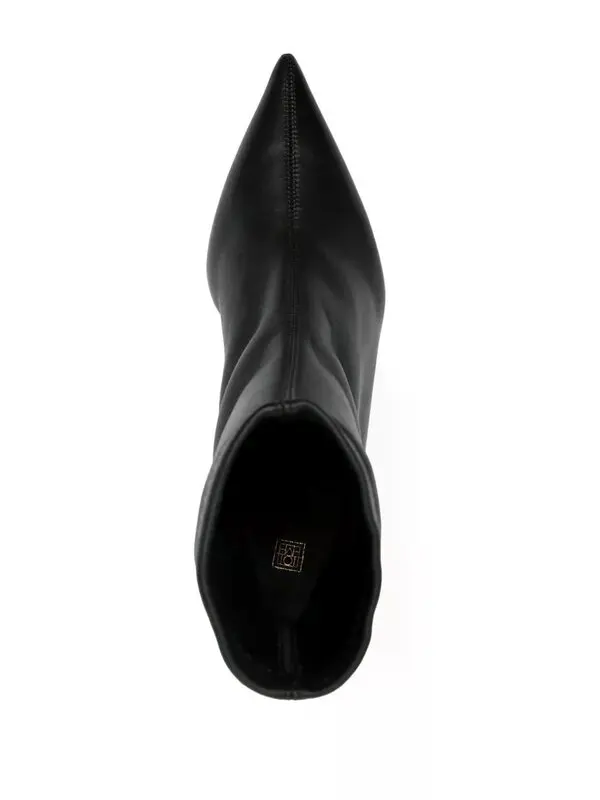 TOTEME 55mm Heeled Sock Boots - Black