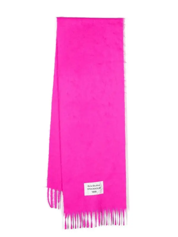 Acne Studios Fringed Scarf - Pink
