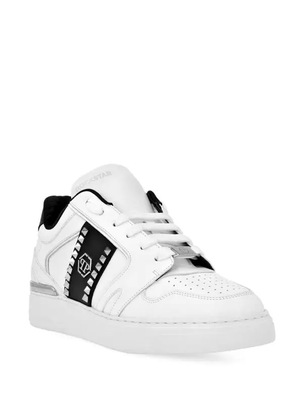 Philipp Plein Low-top Leather Sneakers - White