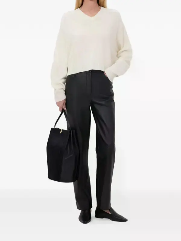 Loulou De Saison Anzor V-neck Cashmere Sweater - White