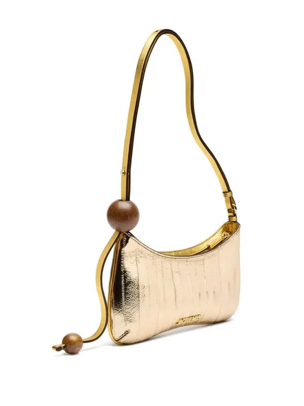 Jacquemus Le Bisou Perle Shoulder Bag - Gold