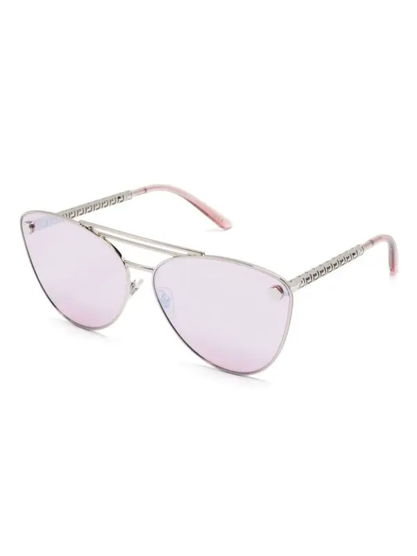 Versace Tubular Greca Cat-eye Sunglasses