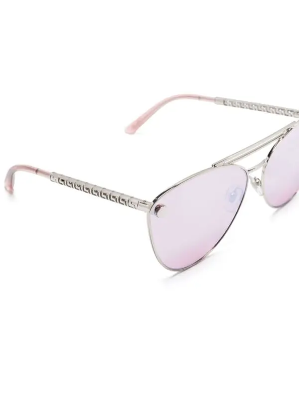 Versace Tubular Greca Cat-eye Sunglasses