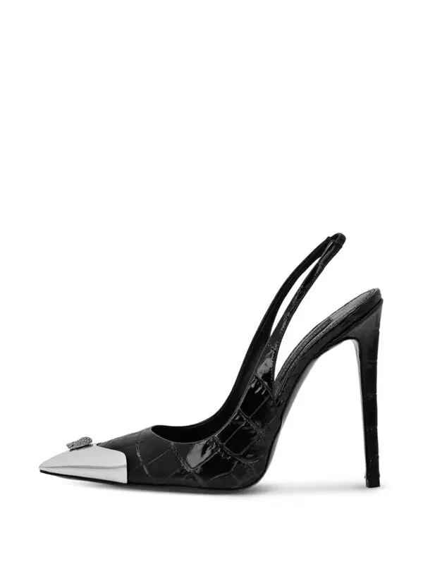 Philipp Plein 120mm Crocco Pumps