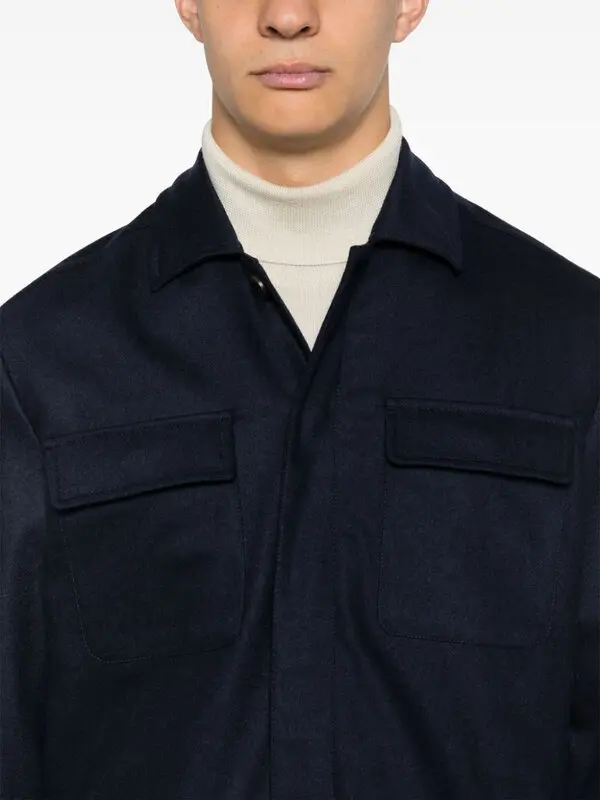 Eleventy Fleece Shirt Jacket