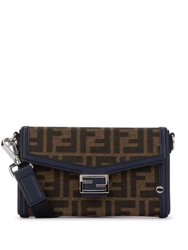 Fendi Soft Trunk Baguette Clutch Bag