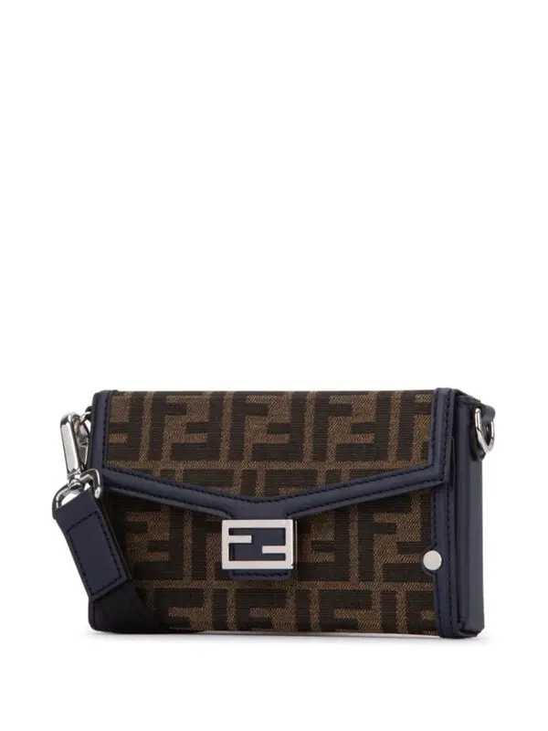 Fendi Soft Trunk Baguette Clutch Bag