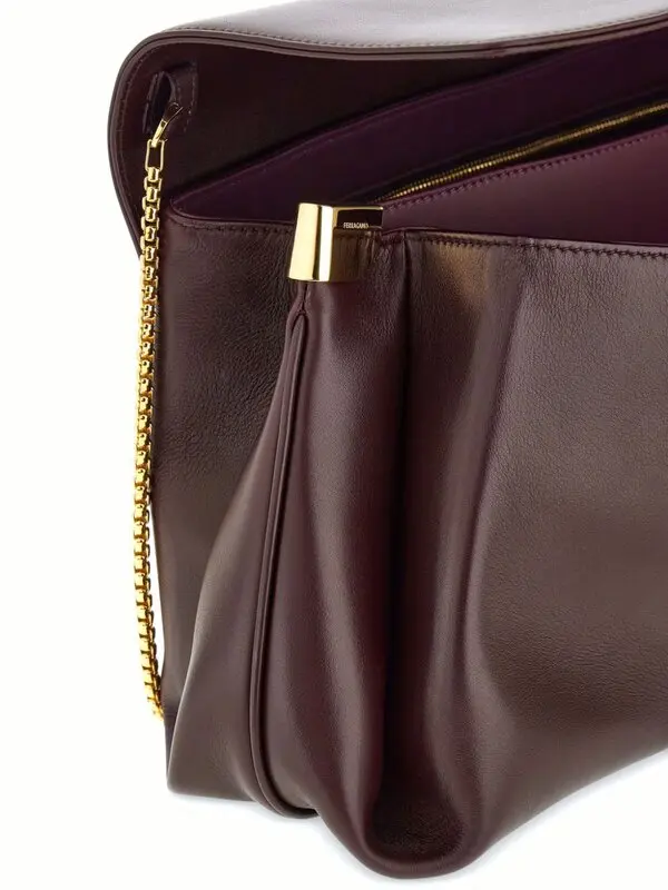 FERRAGAMO Flap Shoulder Bag - Red