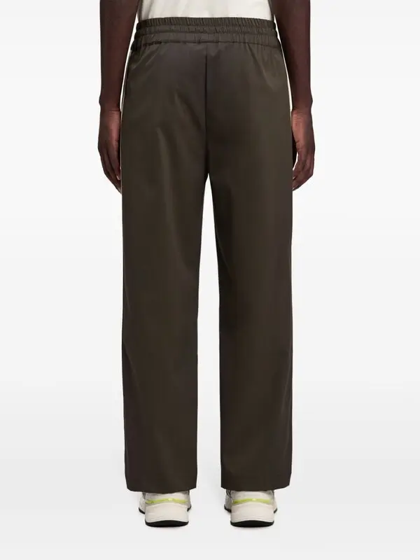 Palm Angels Logo-embroidered Wool Track Pants - Brown