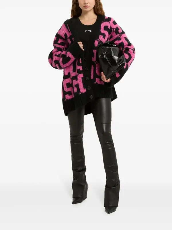 Gcds Monogram-pattern Cardigan