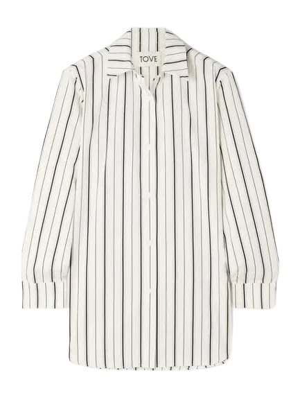 Tove Damita Striped Cotton-poplin Shirt